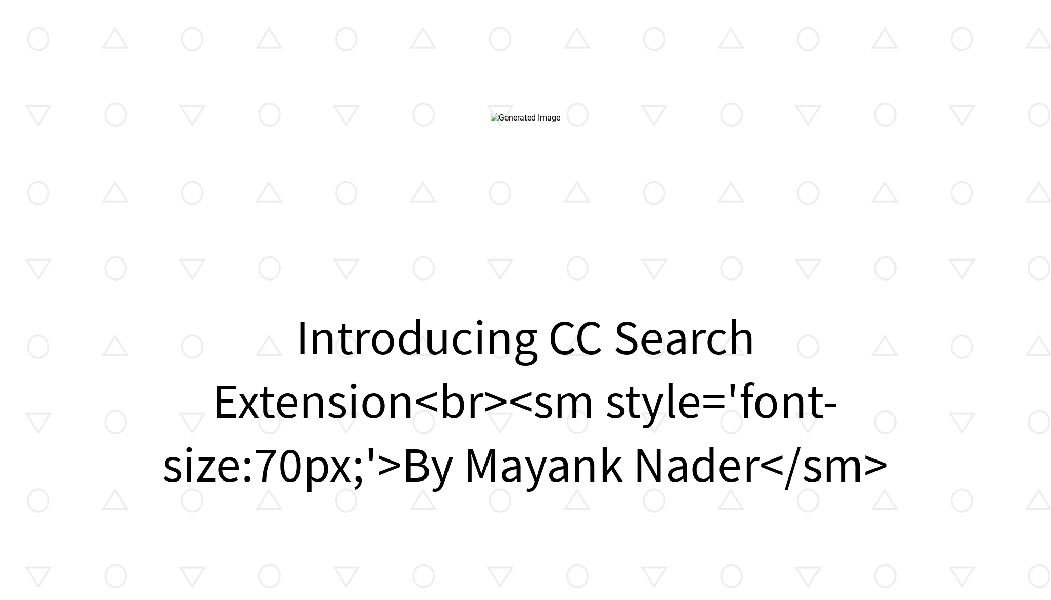 Introducing CC Search Extension — Creative Commons Open Source